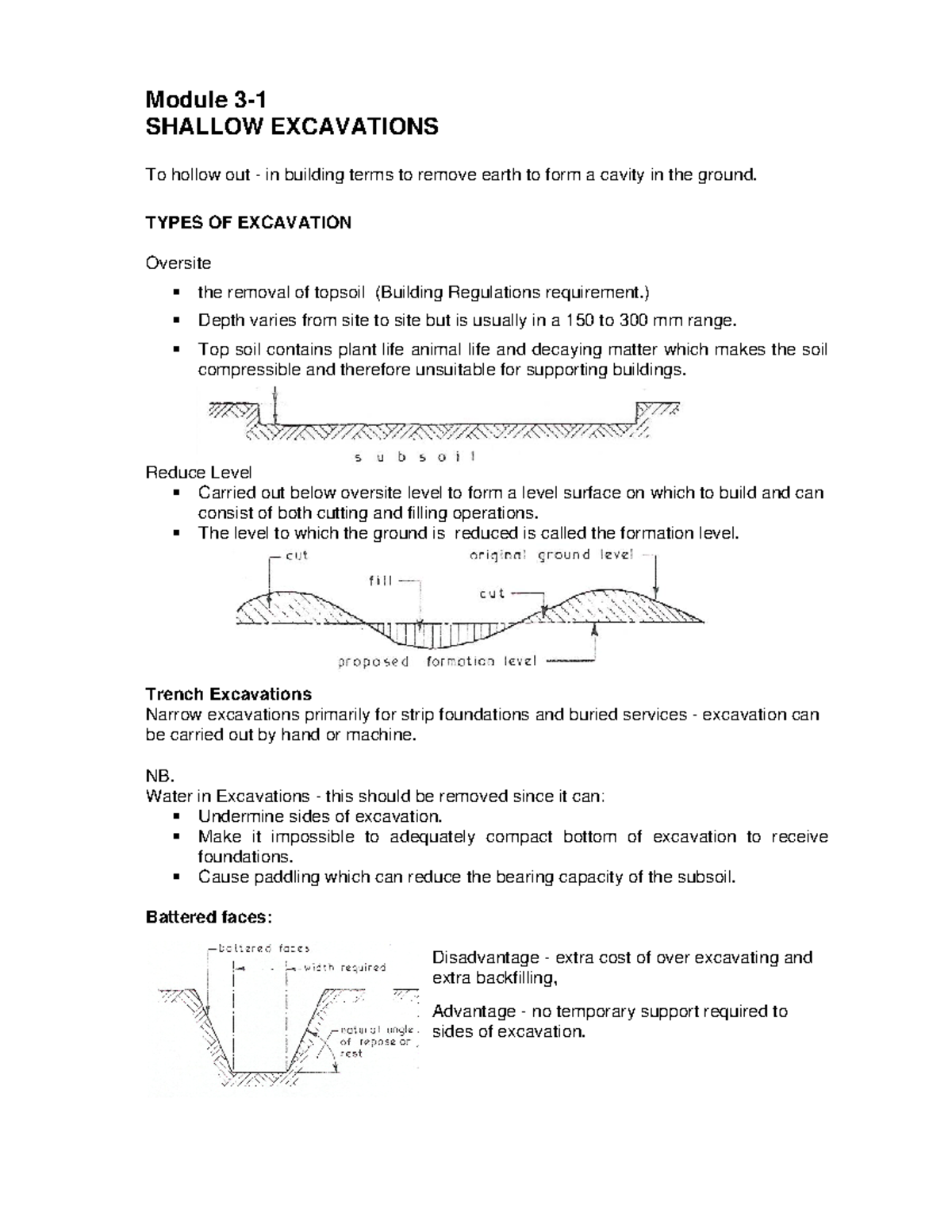 3-1 CME 3 Shallow Excavations - my TUTor - Module 3- SHALLOW ...