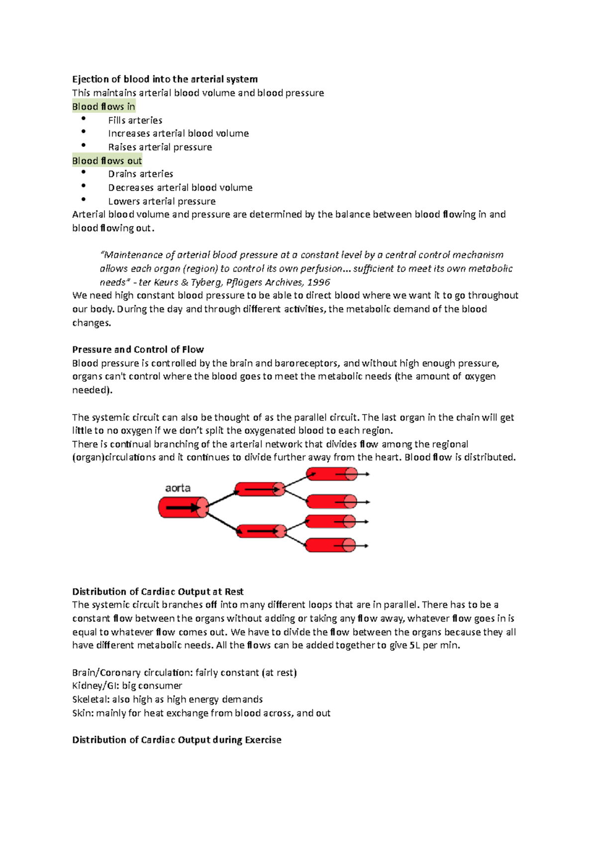 Lecture 11 - Controlling Regional Blood Flows - Ejection of blood into ...
