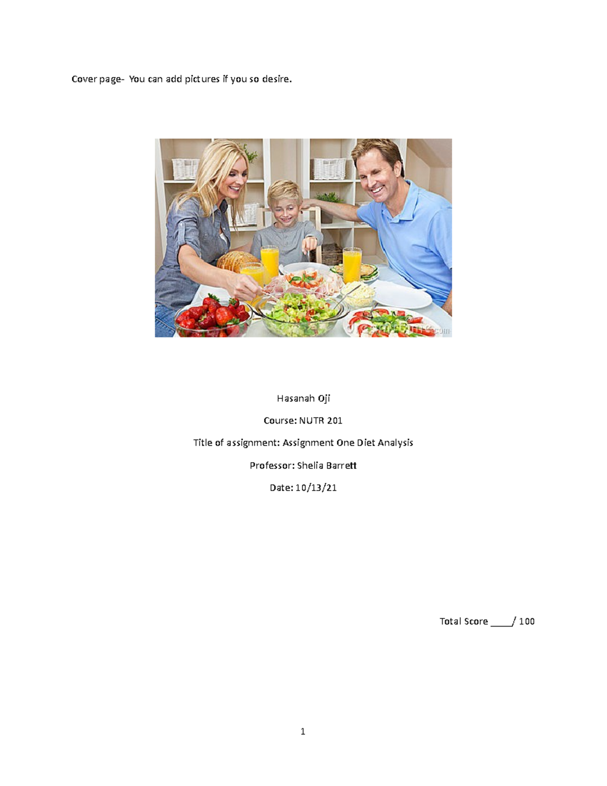 Template for 3-day food recall-08-22(1) Completed - NUTR 201 - NIU ...