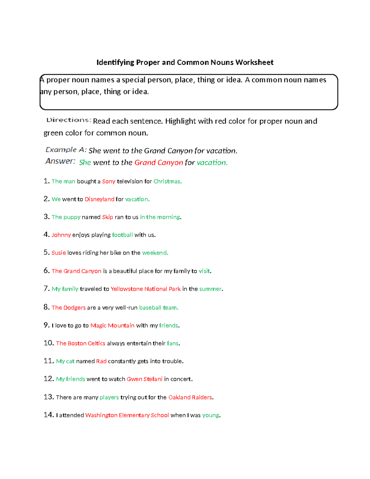 Identifying Proper Common Nouns 2 converted - A proper noun names a ...