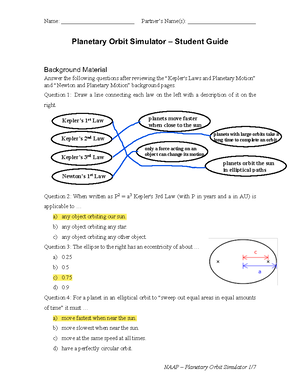 Extrasolar Planets - Notes - Name: ExtraSolar Planets – Student Guide ...