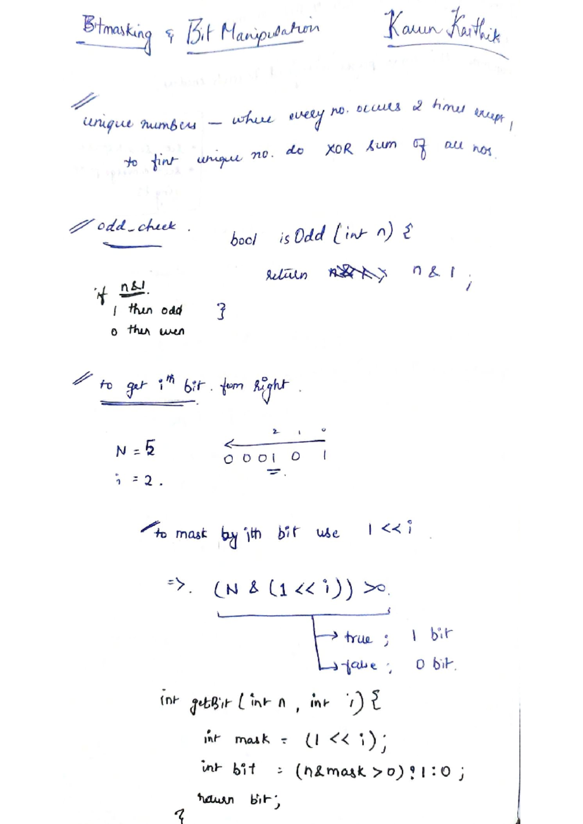 Bit Manipulation - Computer programming 1 - Studocu