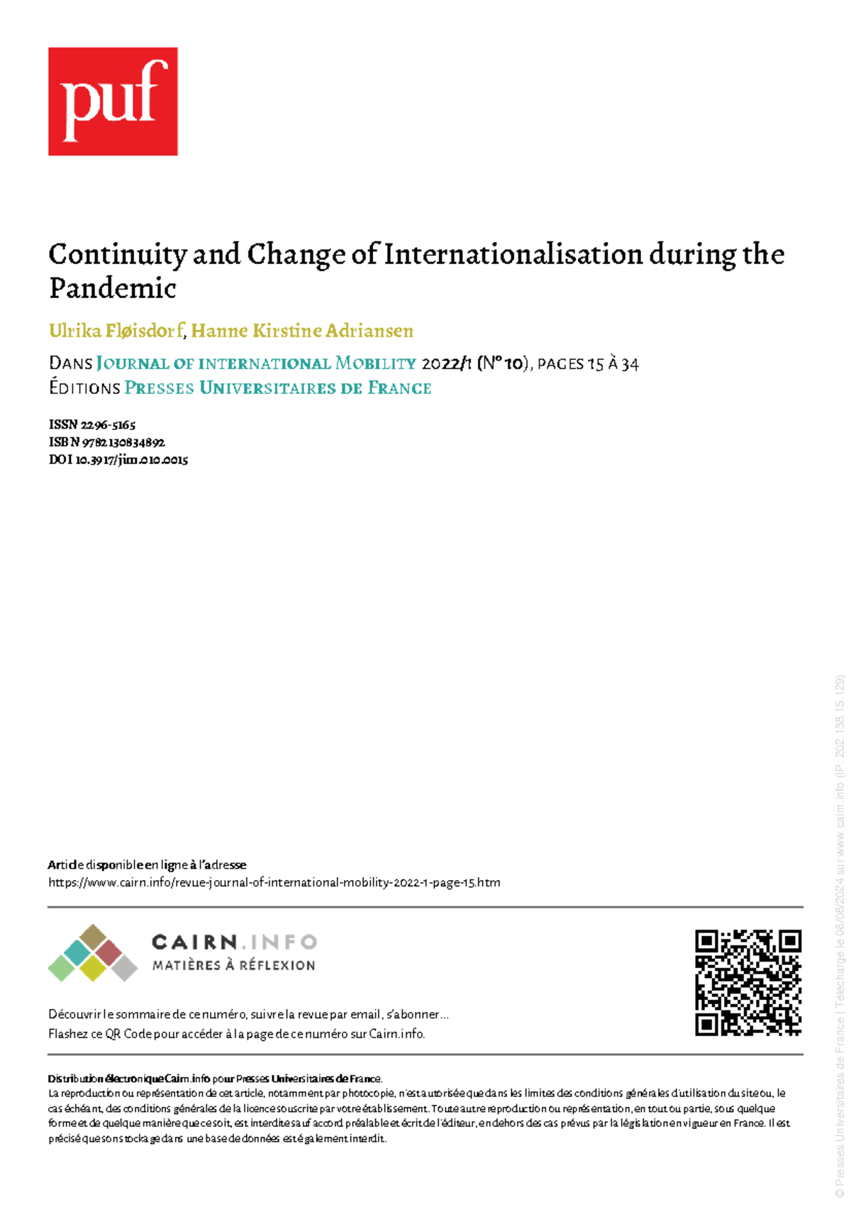 Continuity within change - Continuity and Change of ...