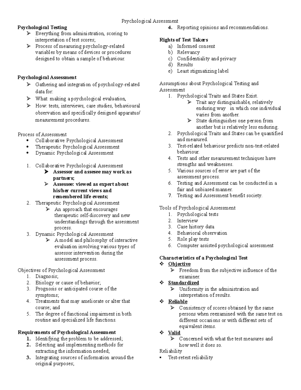 Psychological Assessment - Psychological Testing Everything from ...