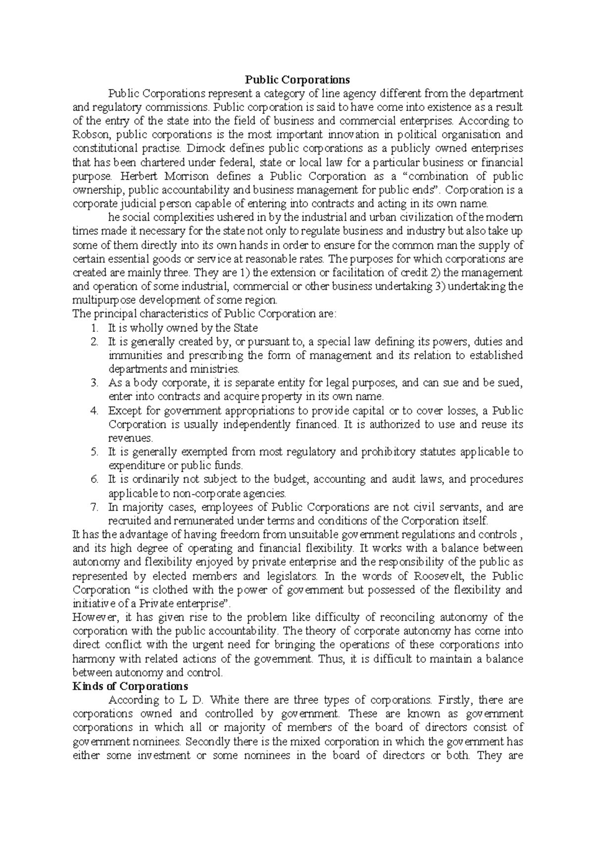 Public-Corporations - All about public corporation - Public ...