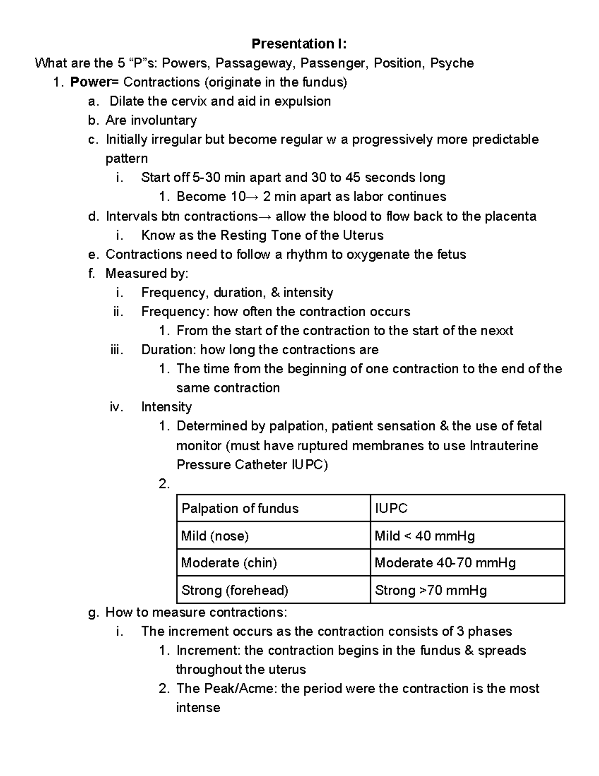 Module 6 Labor & Delivery - Presentation I: What are the 5 “P”s: Powers ...