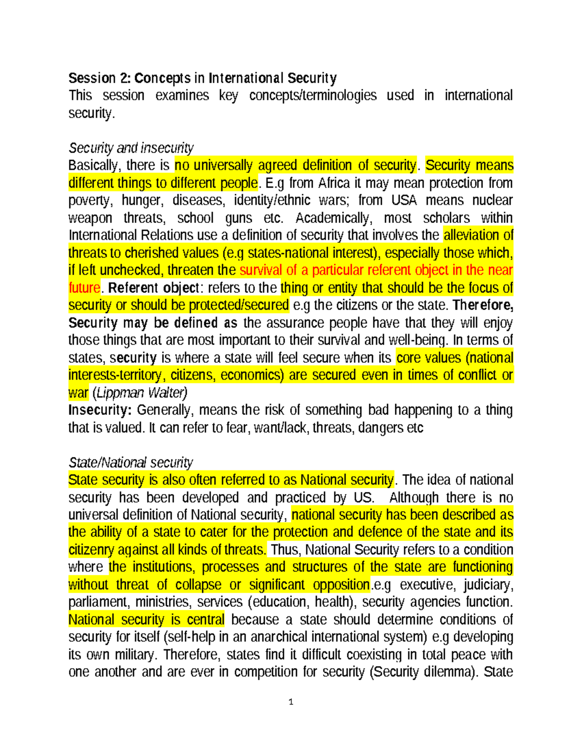 Session 2 Concepts in IS - Security and insecurity Basically, there is ...