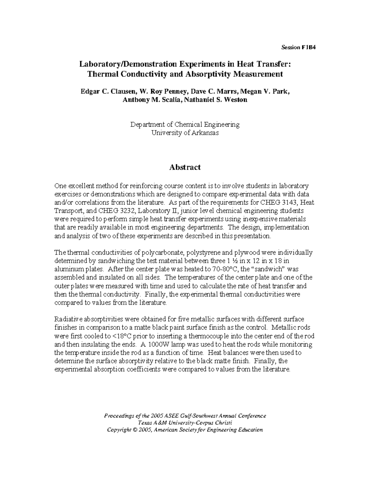 Laboratory-demonstration-experiments-in-heat-transfer-thermal ...
