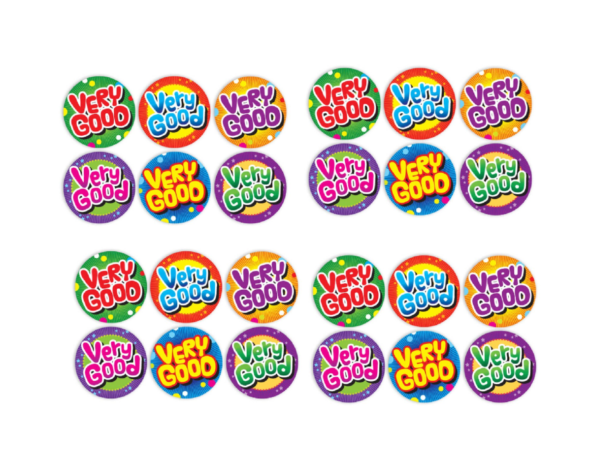 Sticker Merit - Education\Weekly Learning Plan - Very Very VERY GOOD ...