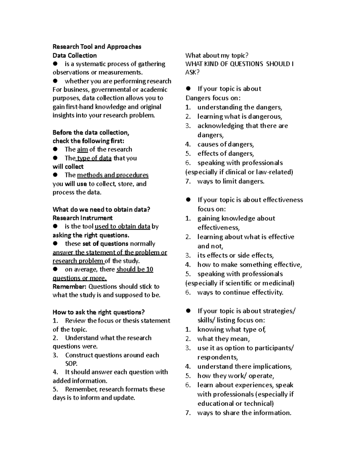 PR2 Reviewer (10,11) - Research Tool and Approaches Data Collection is a systematic process of ...