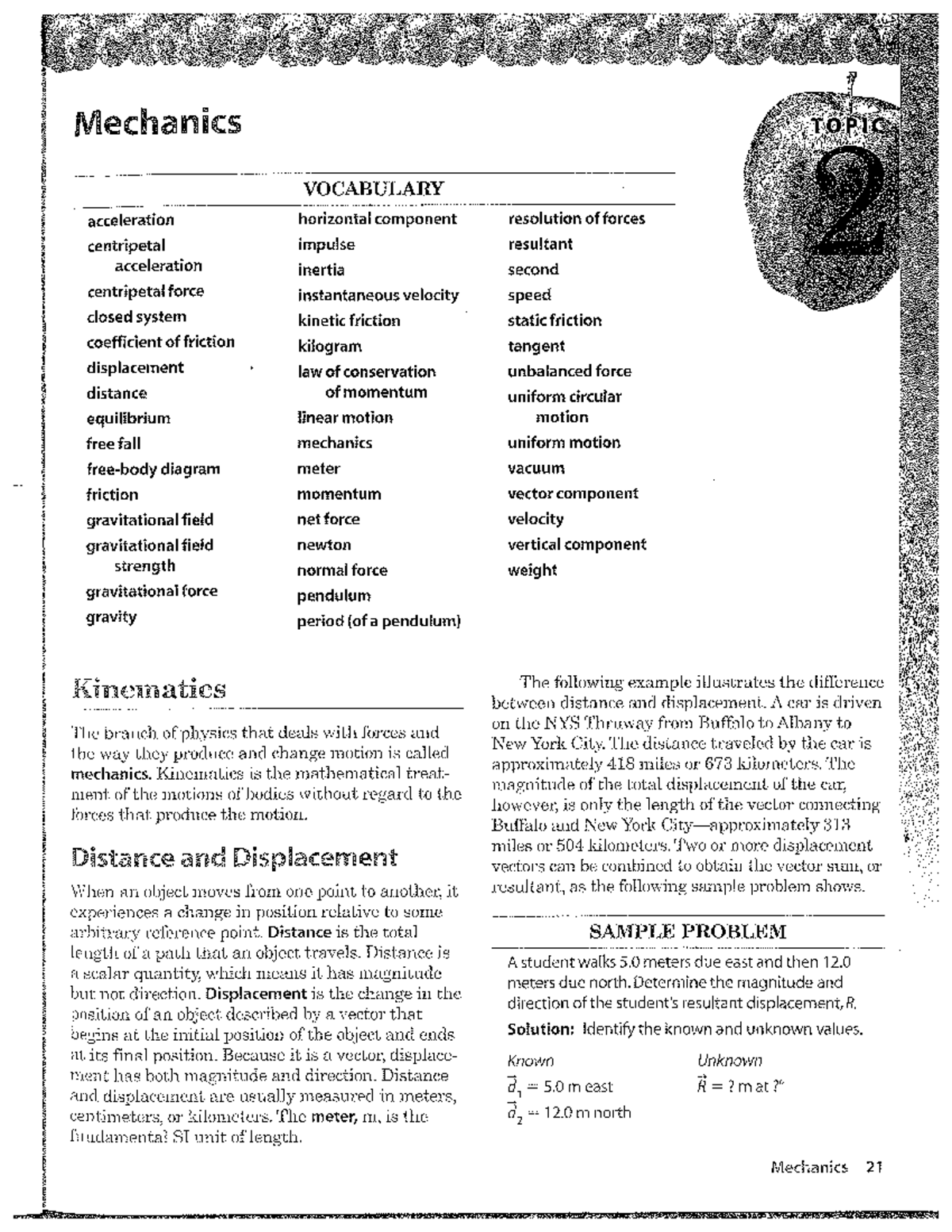 Motion Review- Displacement, Velocity, and Acceleration - Science ...