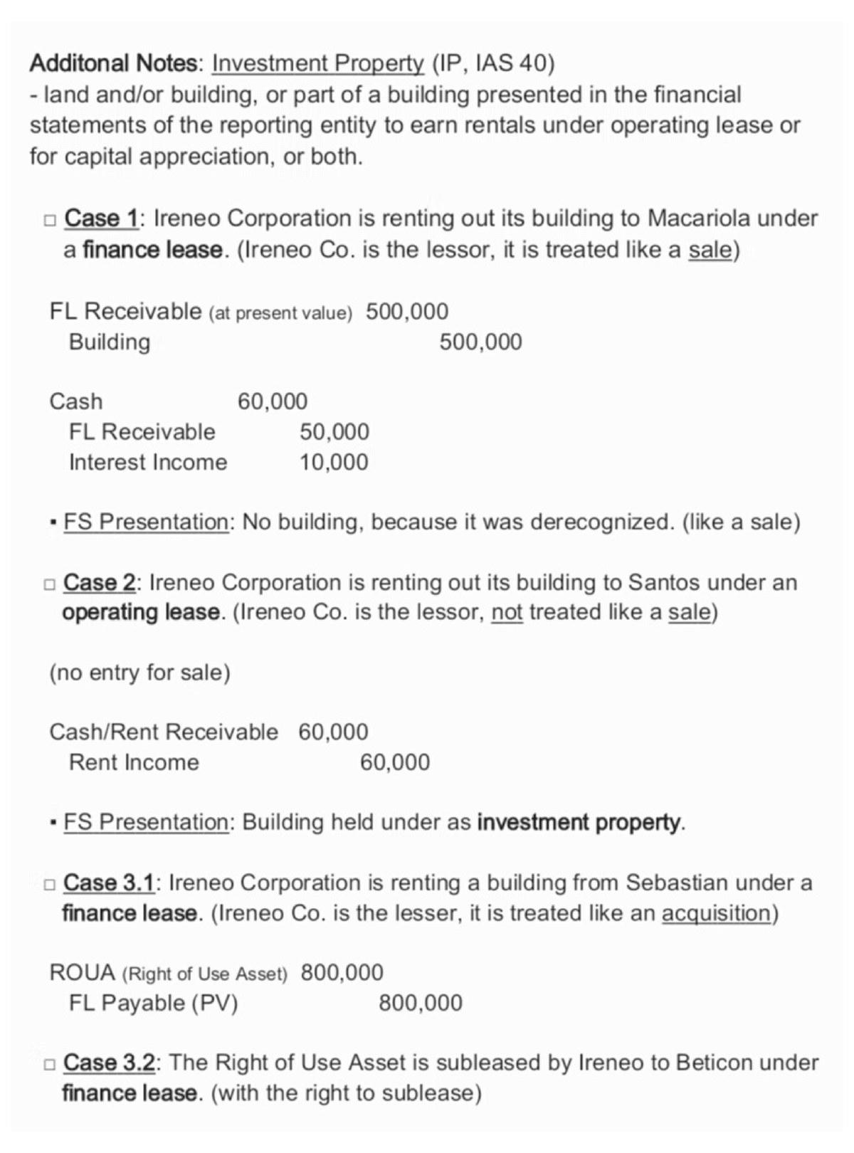 INT ACC 3 (Investment Property - Additional) - Intermediate Accounting ...