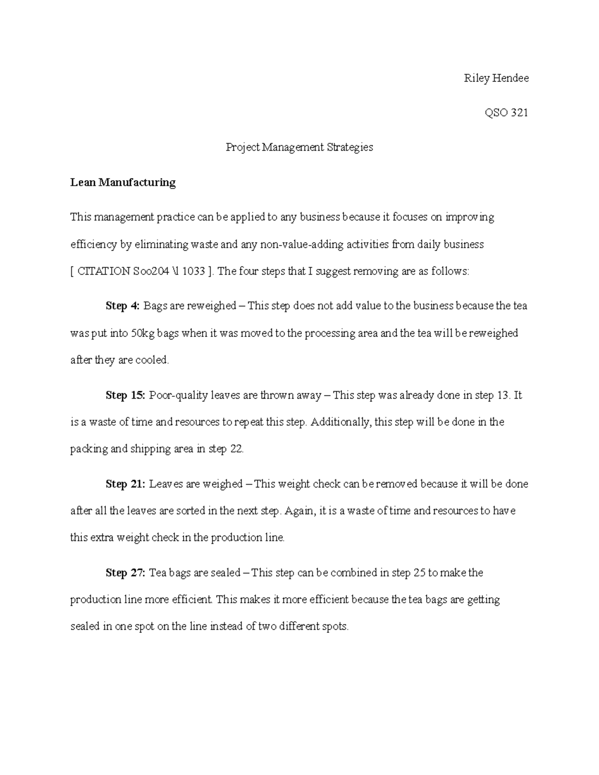 Module Four Assignment - Riley Hendee QSO 321 Project Management ...