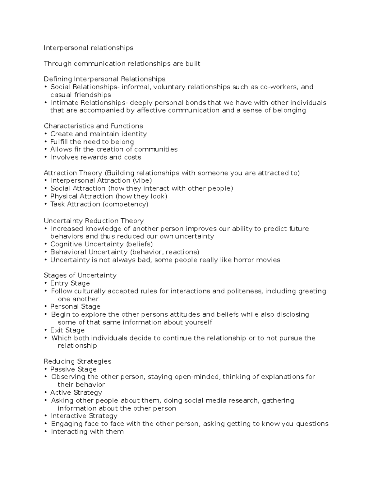 Interpersonal relationships - Interpersonal relationships Through ...