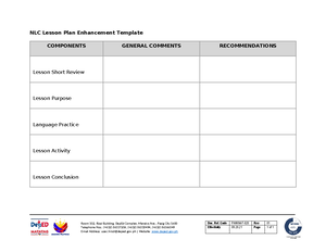 NLC sample pre assessment - READING ASSESSMENT KINDERGARTEN LEVEL ...