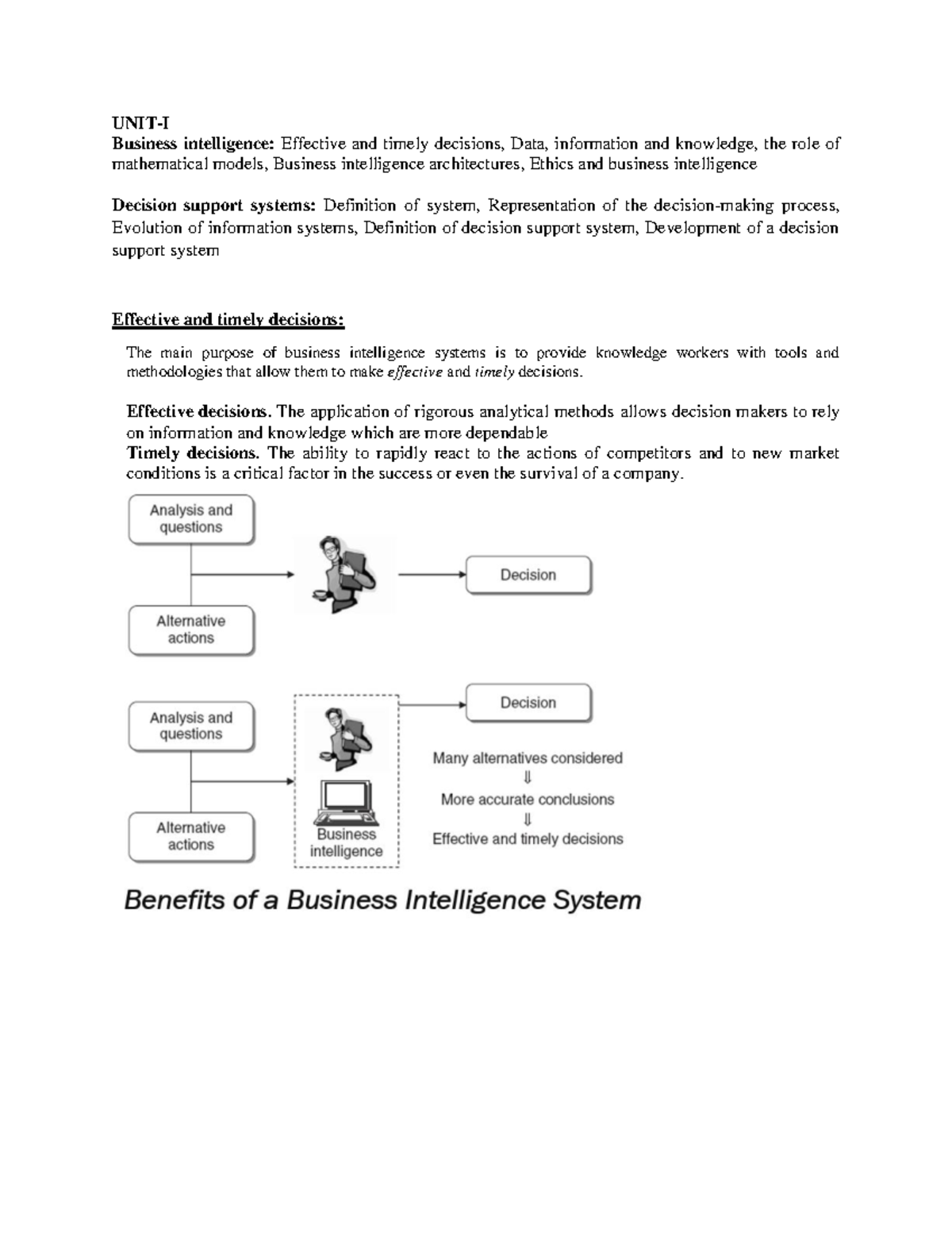 BI-Unit-I - first unit of business intelligence - UNIT-I Business ...