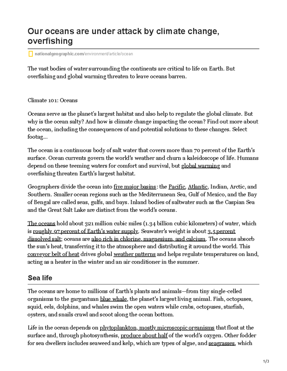 Nationalgeographic.com-Our oceans are under attack by climate change ...