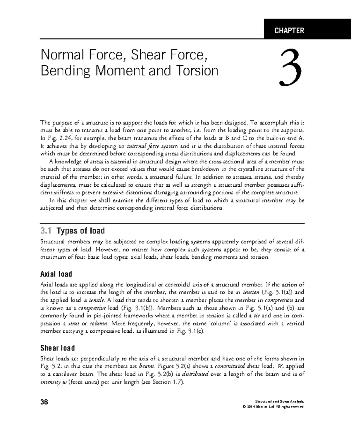Ch3 machining fghf - CHAPTER 3 Normal Force, Shear Force, Bending ...