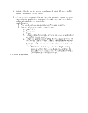 D172 Task 2 - Task 2 - Pre-Assessment A. Analyze the student pre-assessment results from the ...