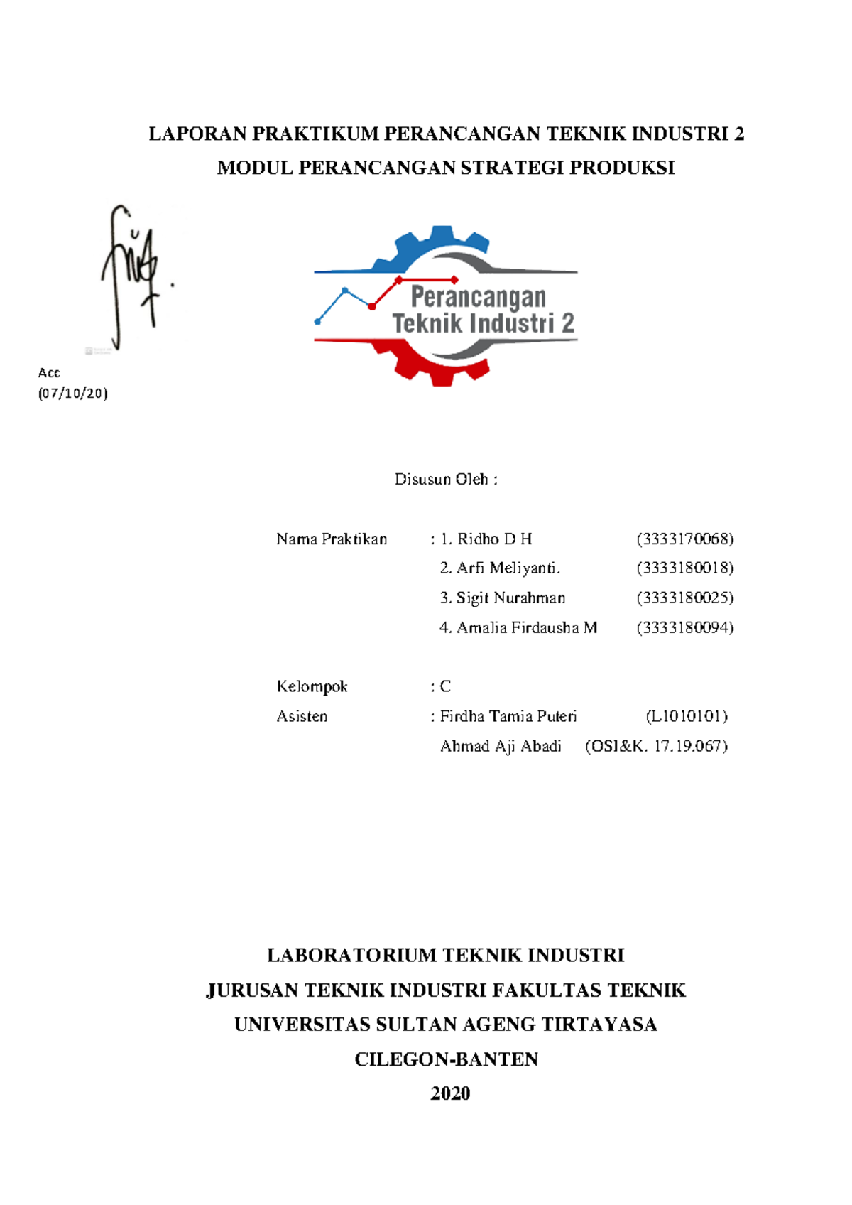 Modul 2 Praktikum PTI 2 - LAPORAN PRAKTIKUM PERANCANGAN TEKNIK INDUSTRI ...