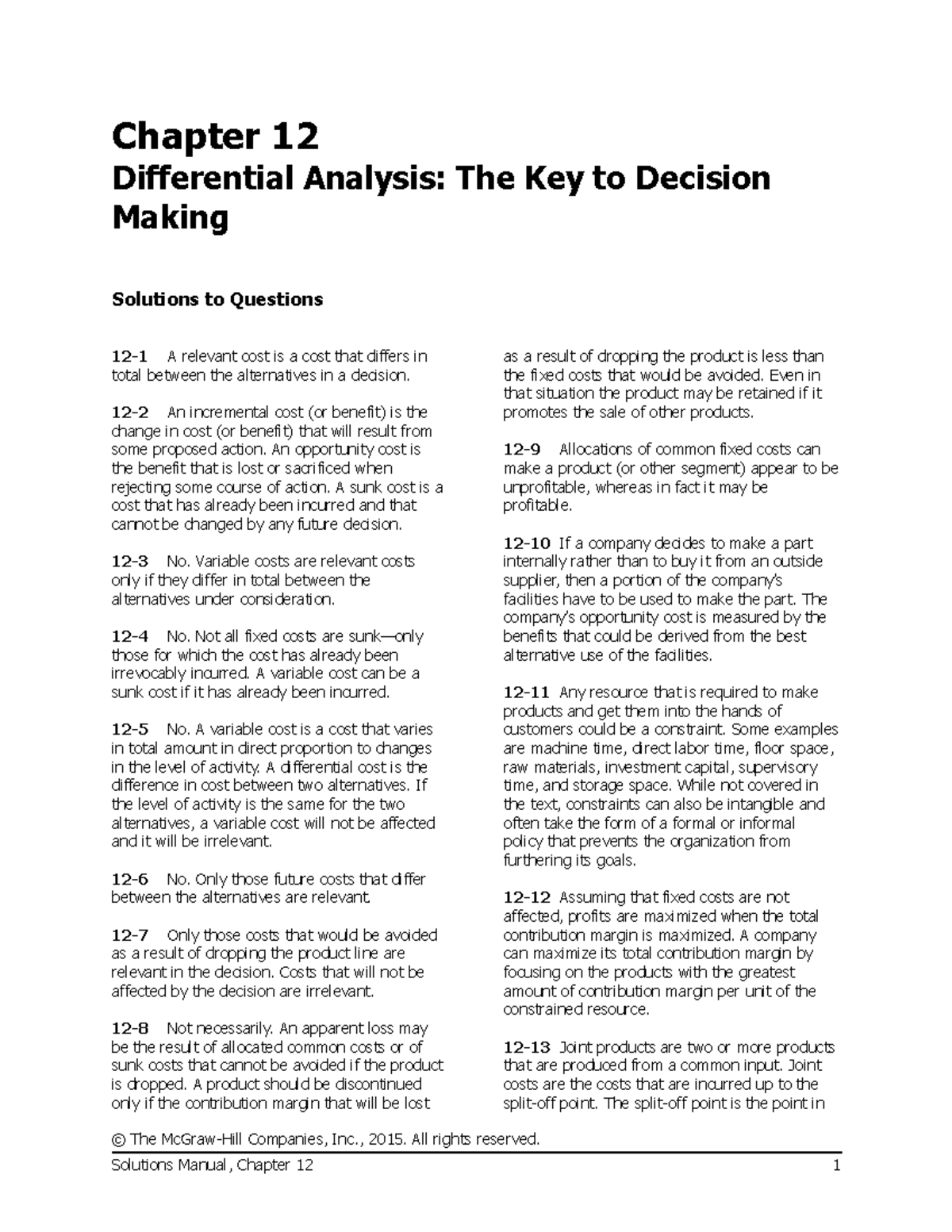 Chapter-12 - Helpful for understanding differential analysis - © The ...