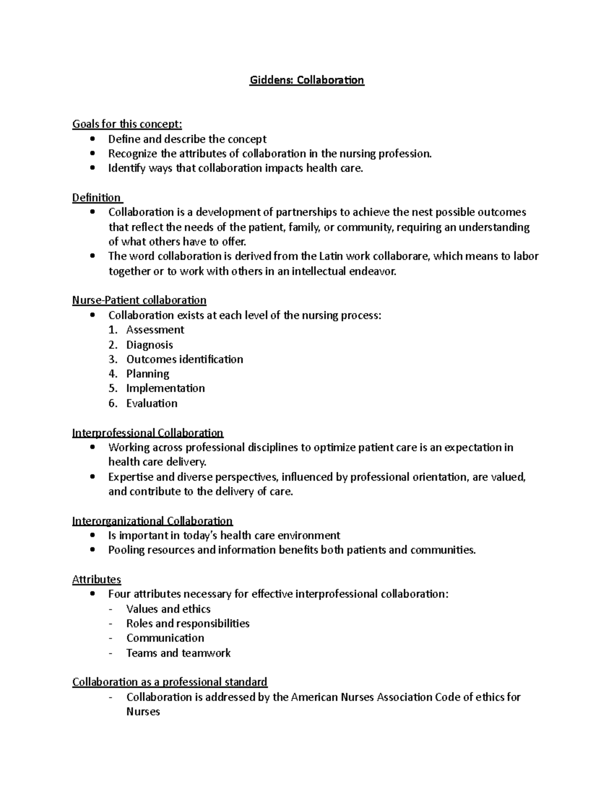 Giddens-collaboration - Giddens: Collaboration Goals for this concept ...