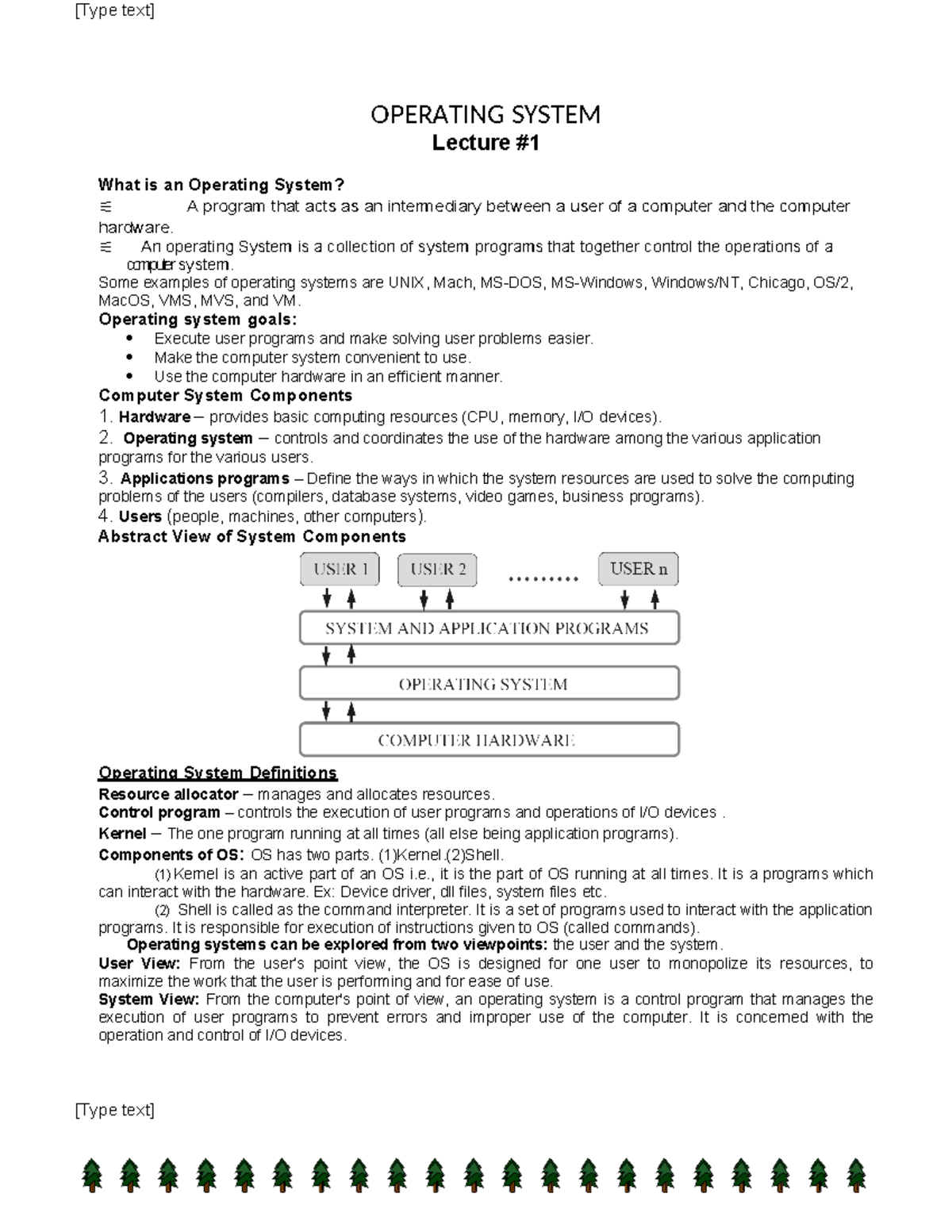 All Unit Os Operating System Lecture What Is An Operating System A