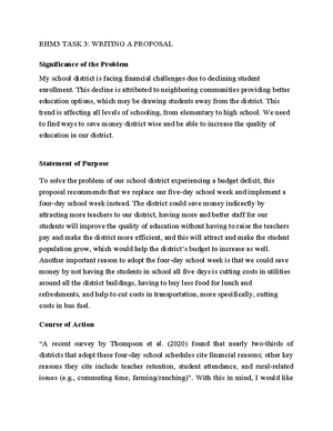 Task 1 Composition Successful Self-Expression - D270 - Part A. Subject ...