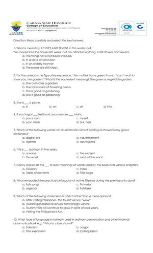 Common and Proper Nouns Lesson Plan - Lesson Plan in English Grade VII ...