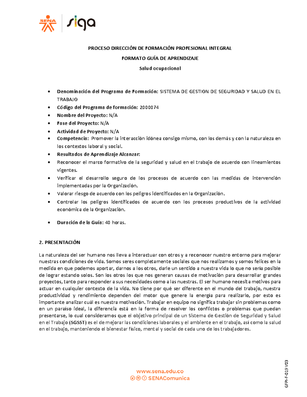 GUIAn DEnn Sgsstnn Virtualn Original 476228 ed7073038 - PROCESO DIRECCI”N DE FORMACI”N ...