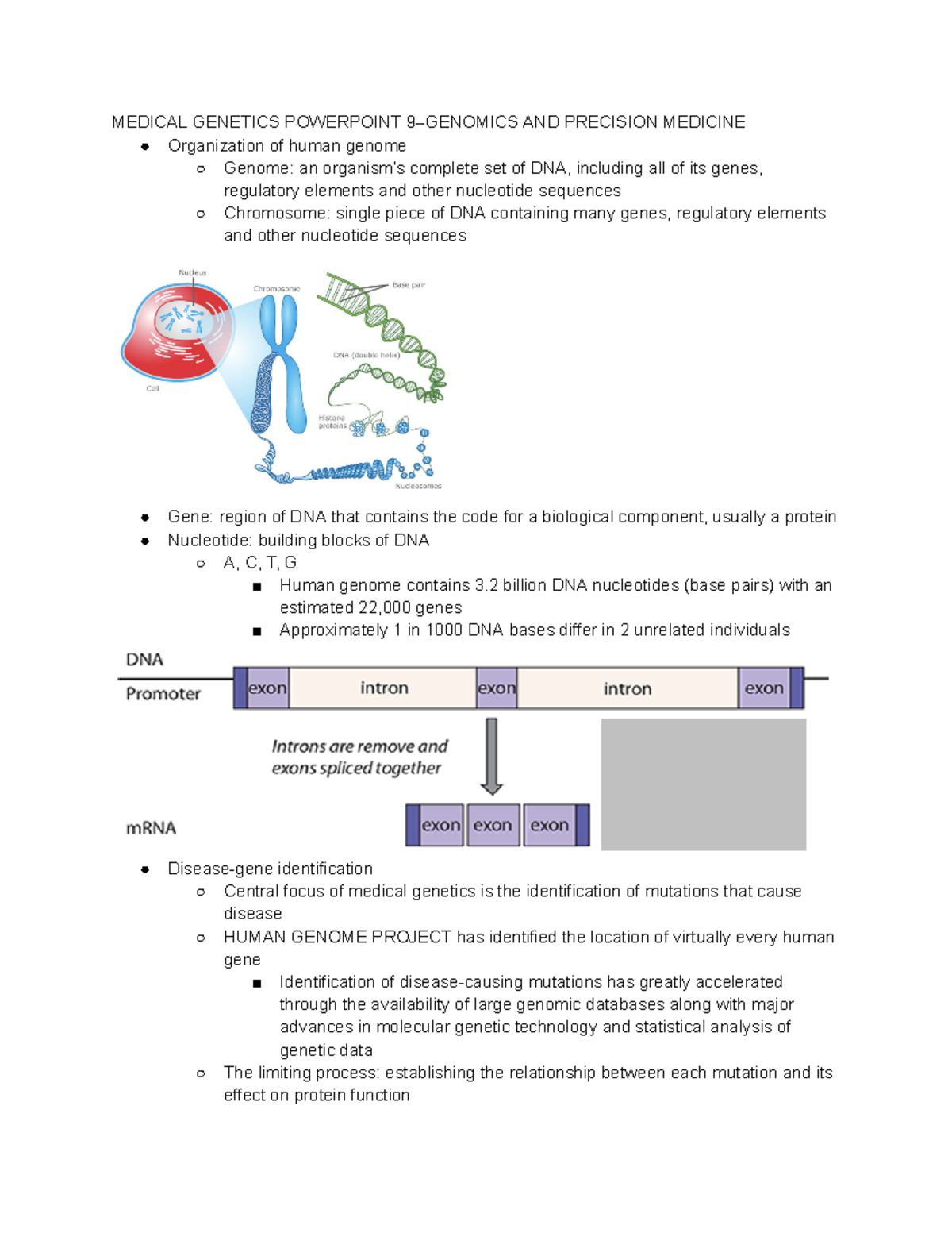 Medical Genetics Powerpoint 9 Part 1 - MEDICAL GENETICS POWERPOINT 9 ...