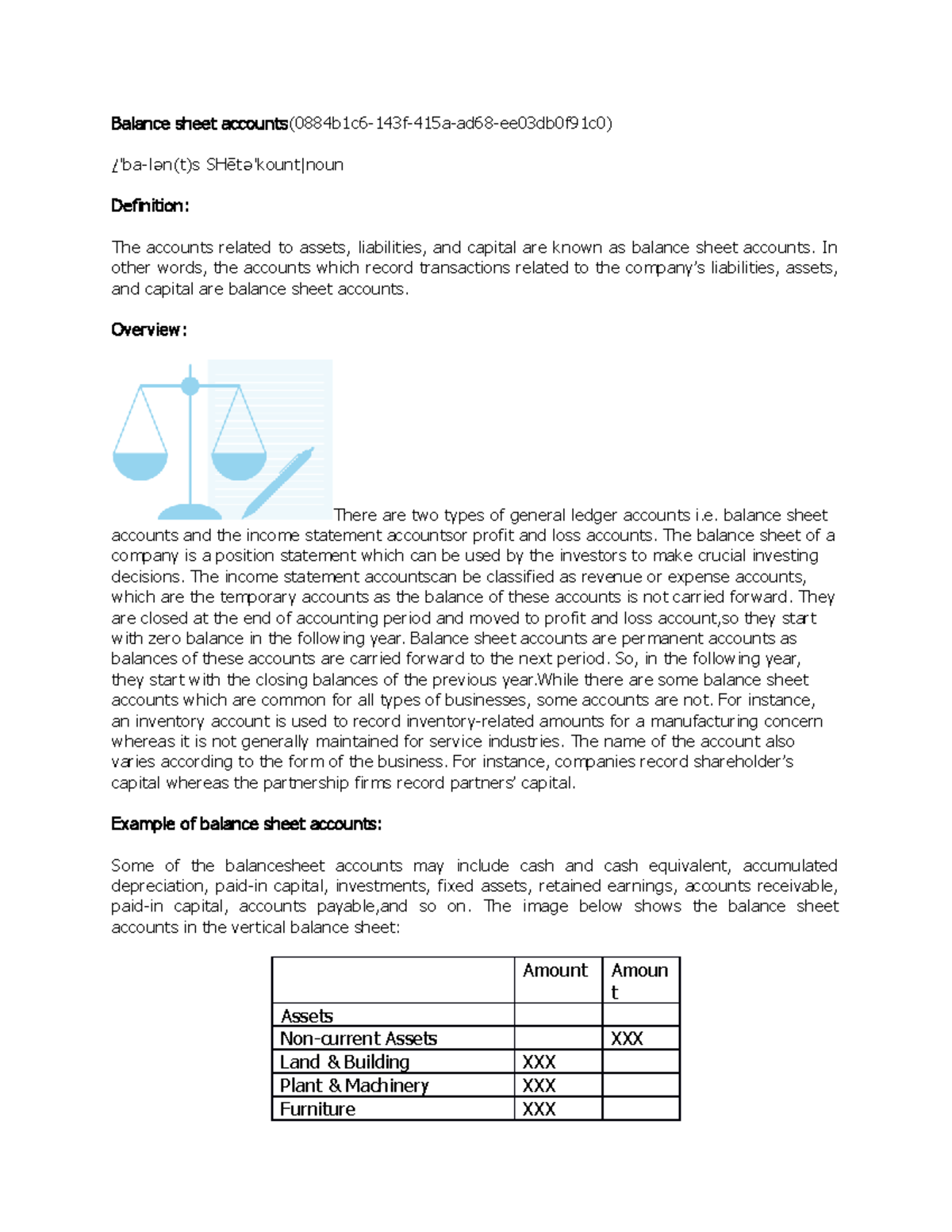 Balance Sheet Accounts Review Fixes MBA Studocu Balance Sheet Accounts Review Fixes MBA Studocu