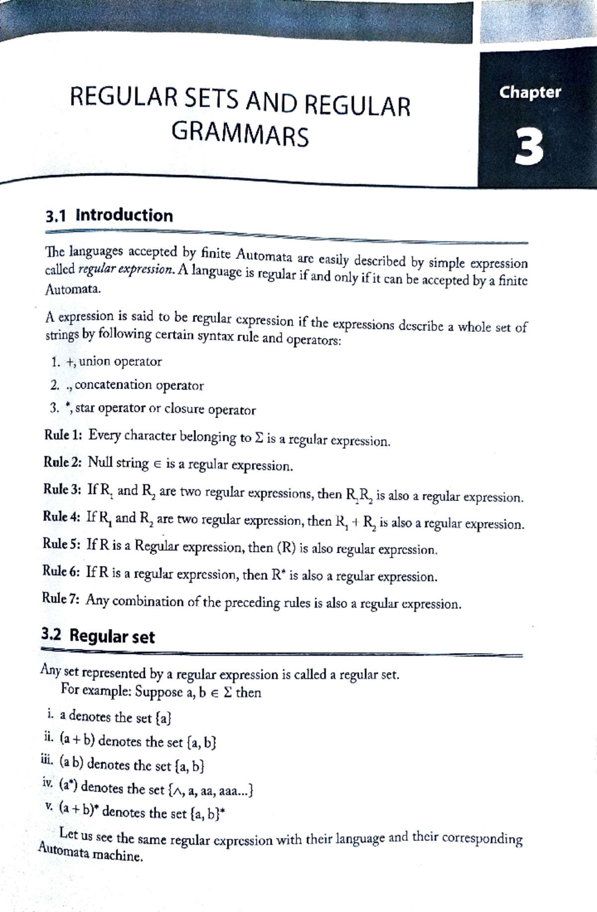 Mod2 - Formal language and automata module 2 text book - Computer ...