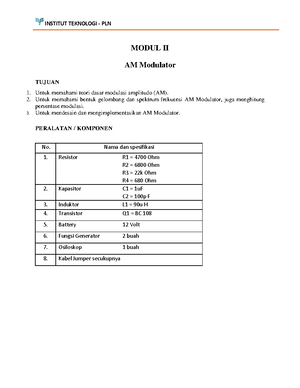 Modul 4 - Materi Low Pass Filter - 4. LOW PASS FILTER (LPF) I. TUJUAN ...