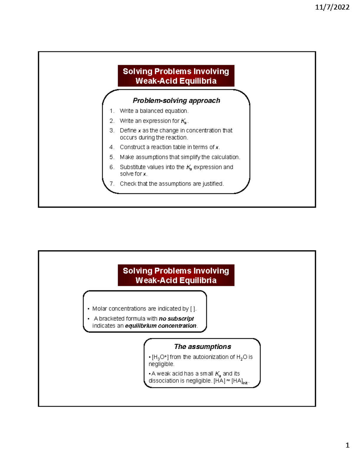 Chapter 8 - Acids and Bases and its equilibria PART 2 - Numericals - 11 ...