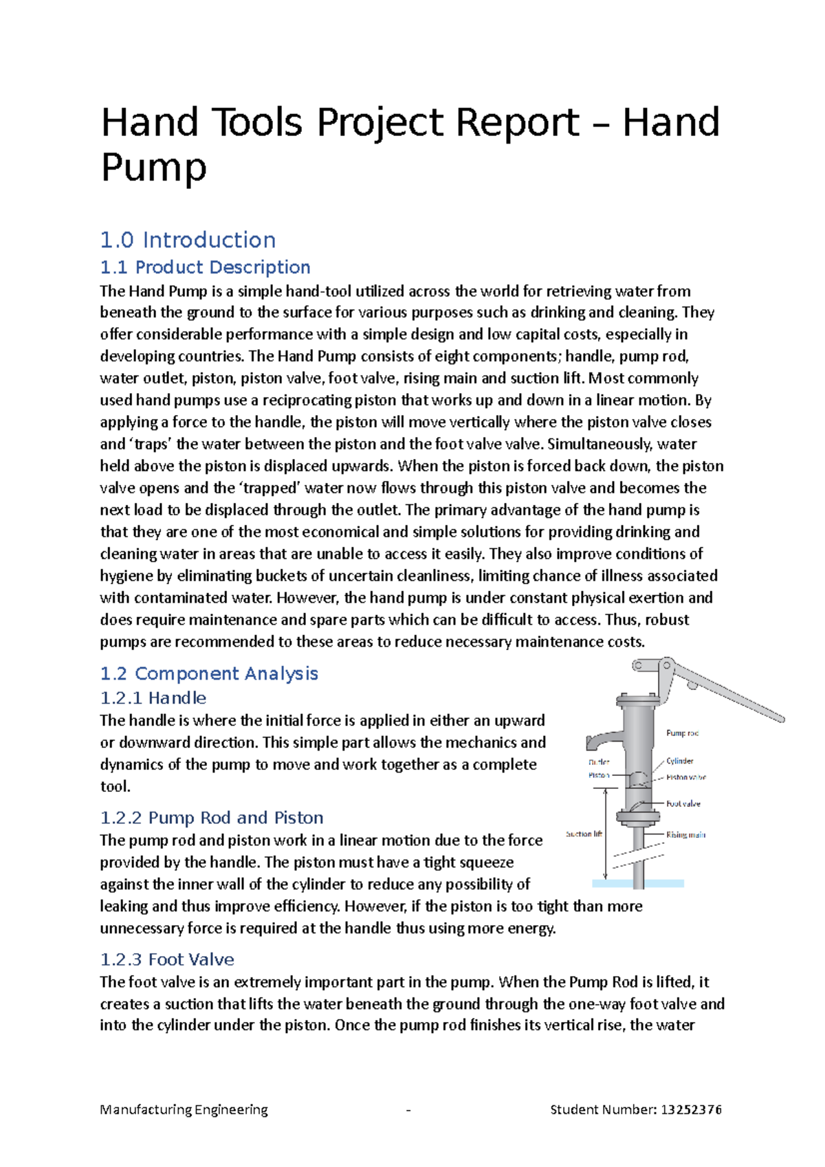 Hand Tools Project Report: HD Marks (Full marks) - Hand Tools Project ...