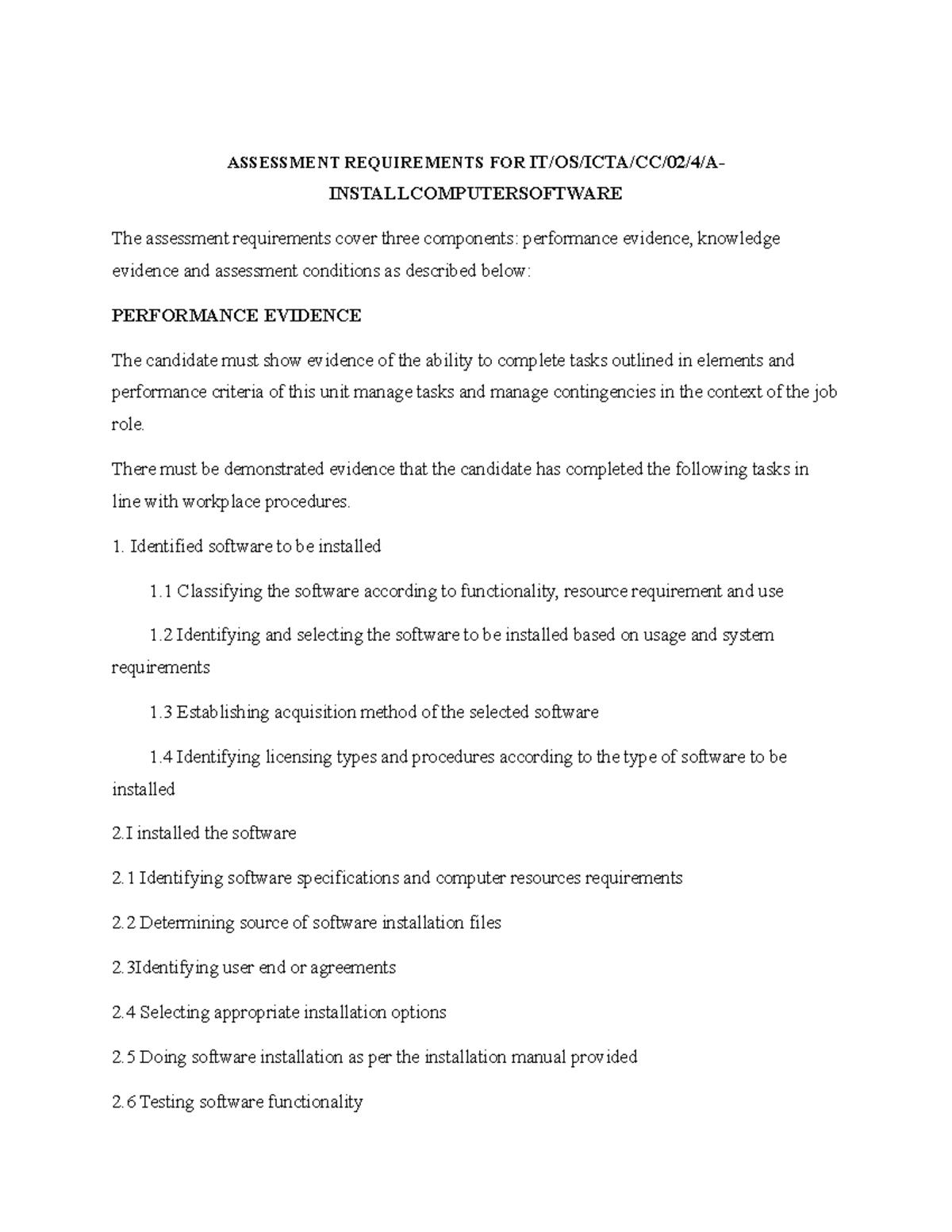 Ict level 4 Assessment Requirement assignment -WPS Office - ASSESSMENT ...