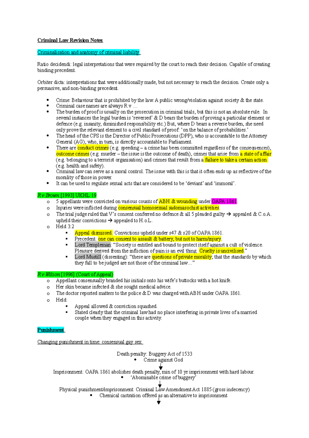 Criminal Law Revision Notes - Criminal Law Revision Notes ...