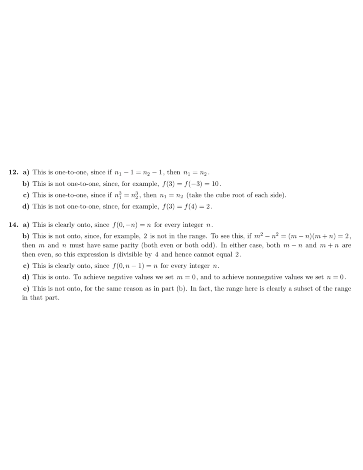 Homework 3 Solution 12 A This Is Since If N1 Then N1 N2 B This Is Not Since For Example