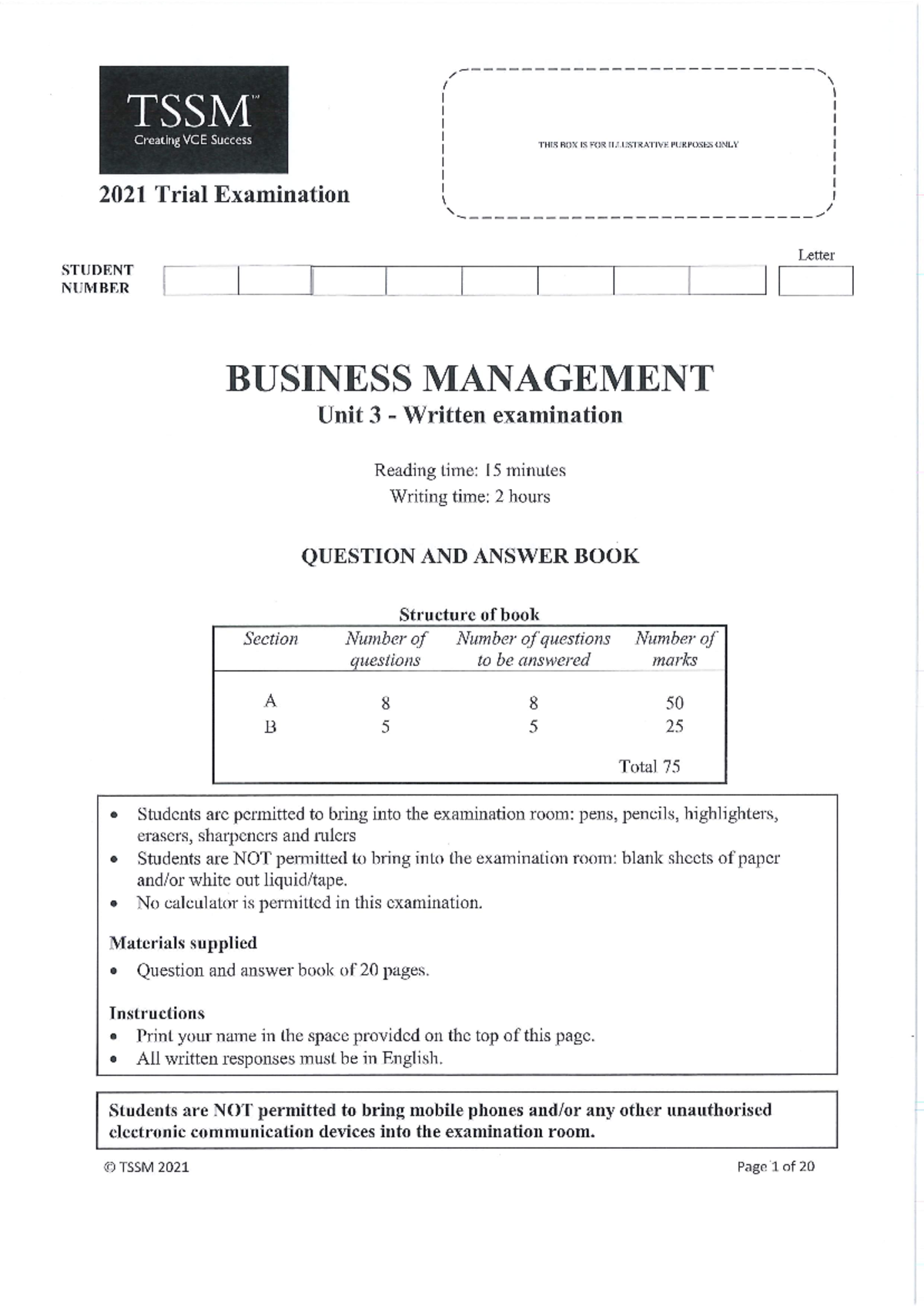 2021 ubit 3 exam tssm - practice unit 3 exam - TSSM Creating VCE ...