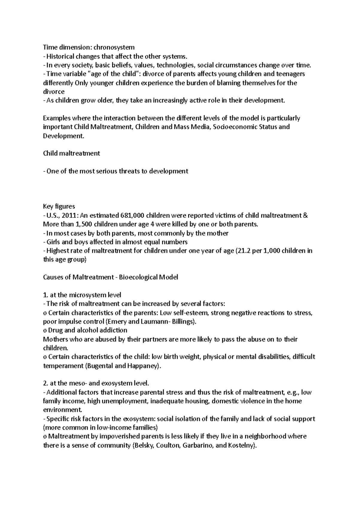 Time dimension - Psychology - Time dimension: chronosystem Historical ...