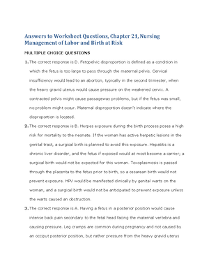 ALT 1 OB - Active learning template - ATI Basic Concept Prenatal Care ...