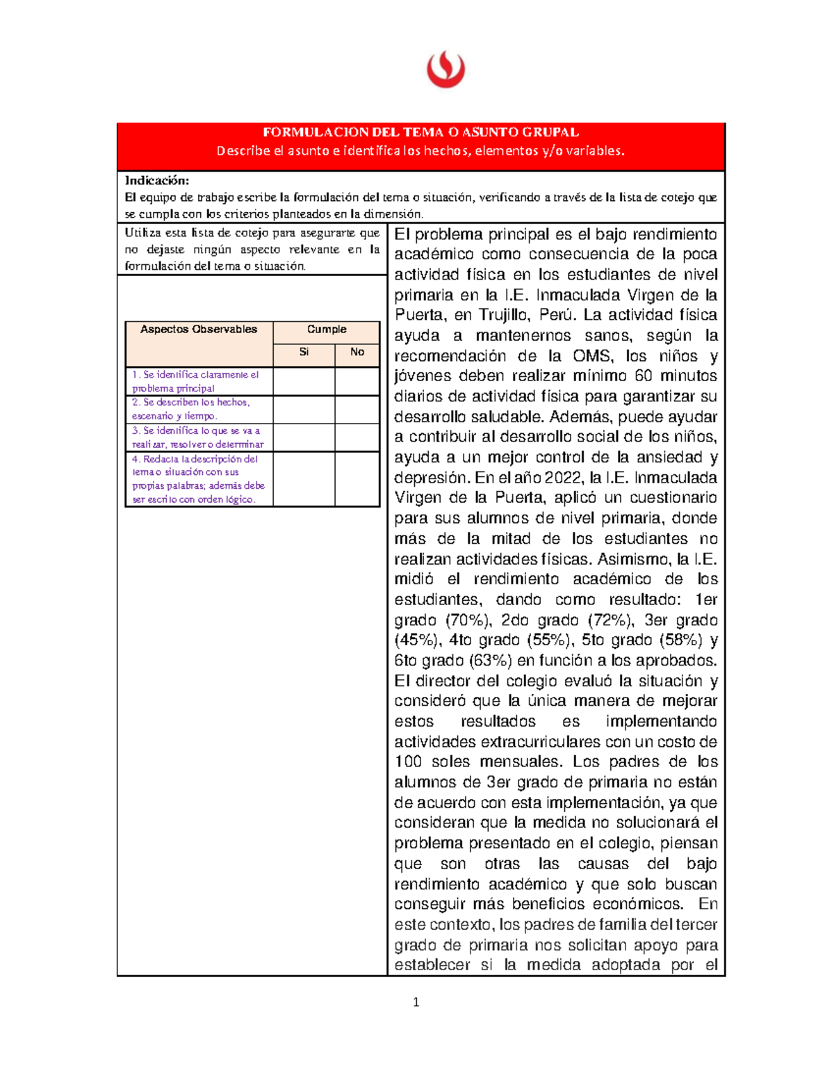 S12 Tarea académica (2) Asdasdsa - FORMULACION DEL TEMA O ASUNTO GRUPAL ...