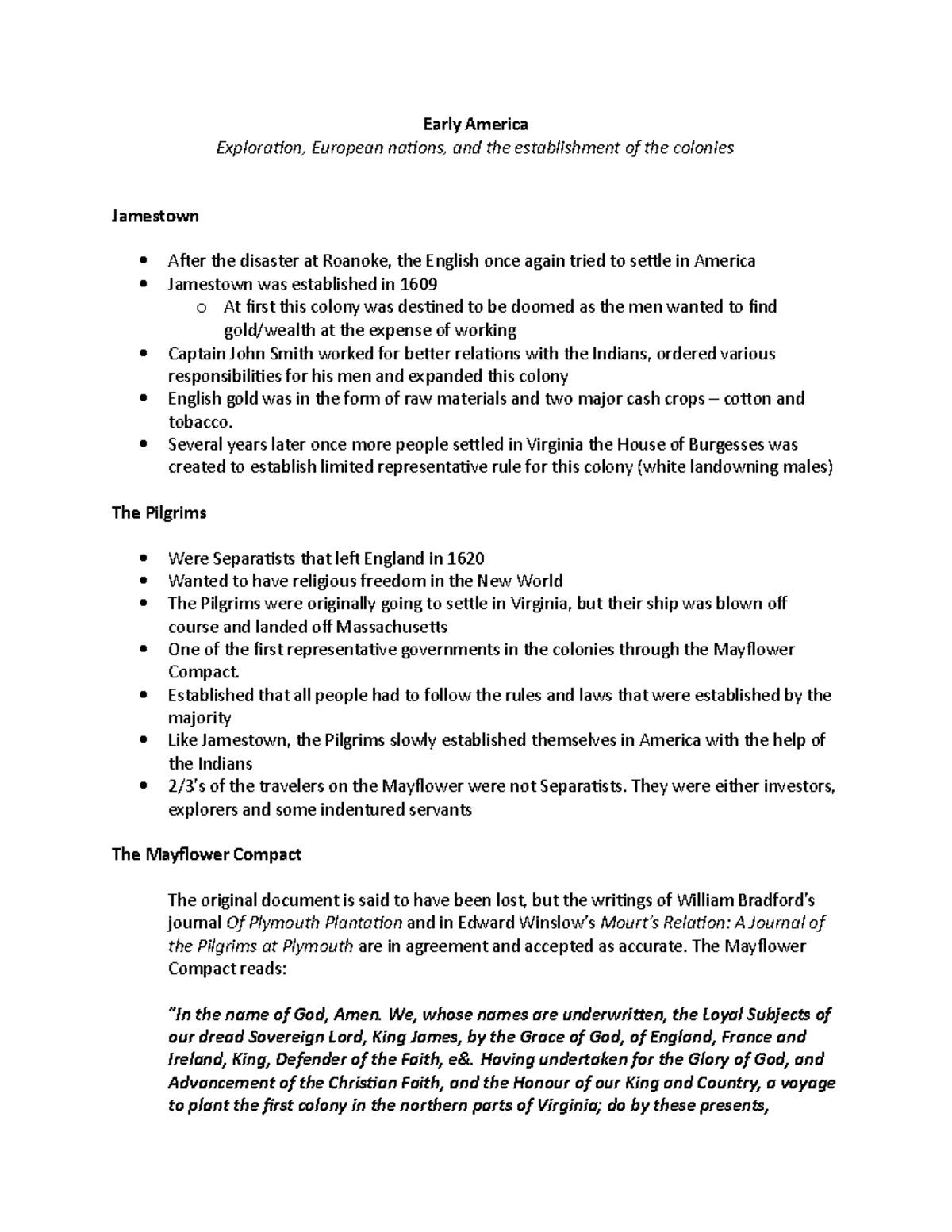 Early America - Early America Exploration, European nations, and the ...