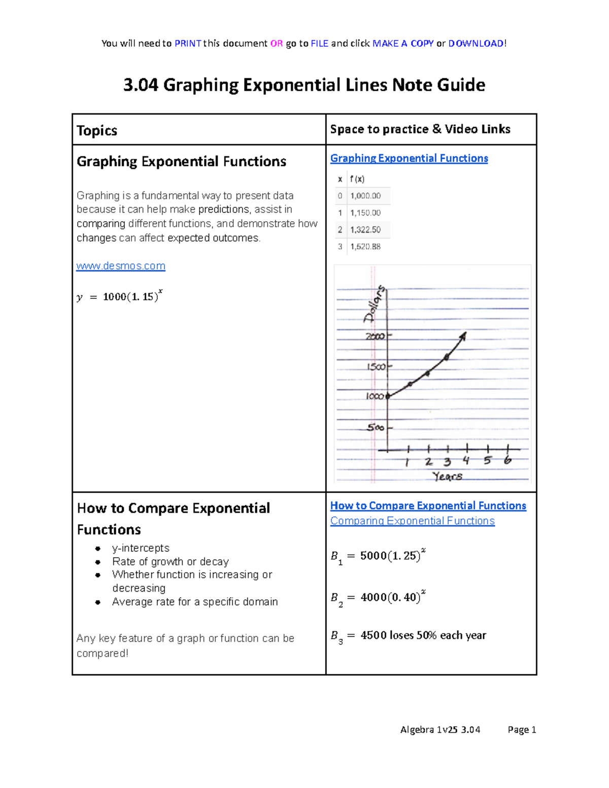 Copy Of 3 04 Guided Notes Flex You Will Need To Print This Document