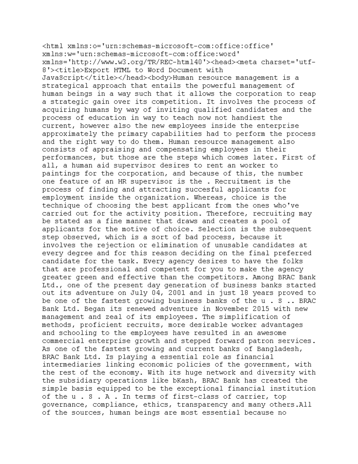 F Document part None Export HTML To Word Document With JavaScript