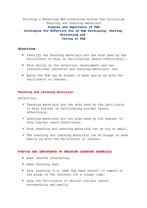 The Teaching Profession Domain 4 Curriculum and Planning - Domain 4 ...