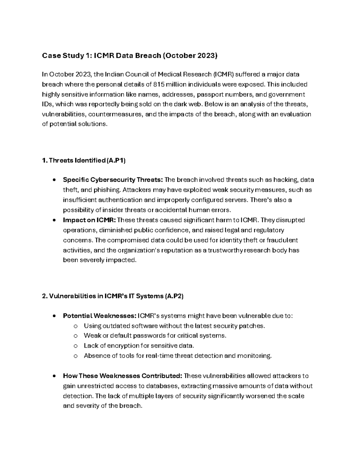 ICMR Data Breach - This included highly sensitive information like ...