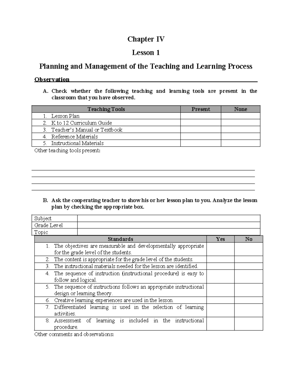 FS 1 Chapter 4 Lesson 1 5 - I hope it can help. - Chapter IV Lesson 1 ...
