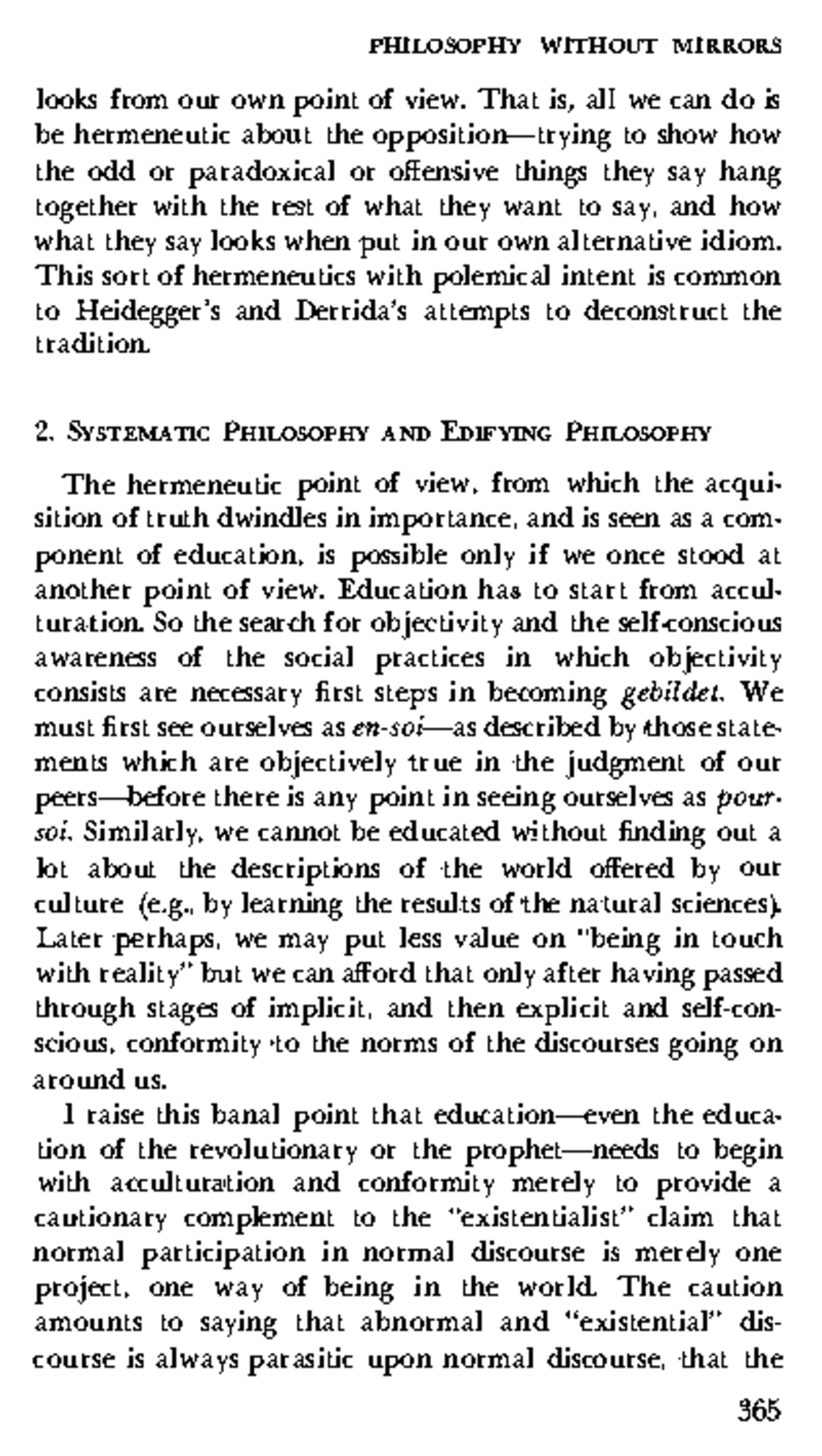 Systematic and Edifying Philosophy - PHILOSOPHY WITHOUT MIRRORS looks ...